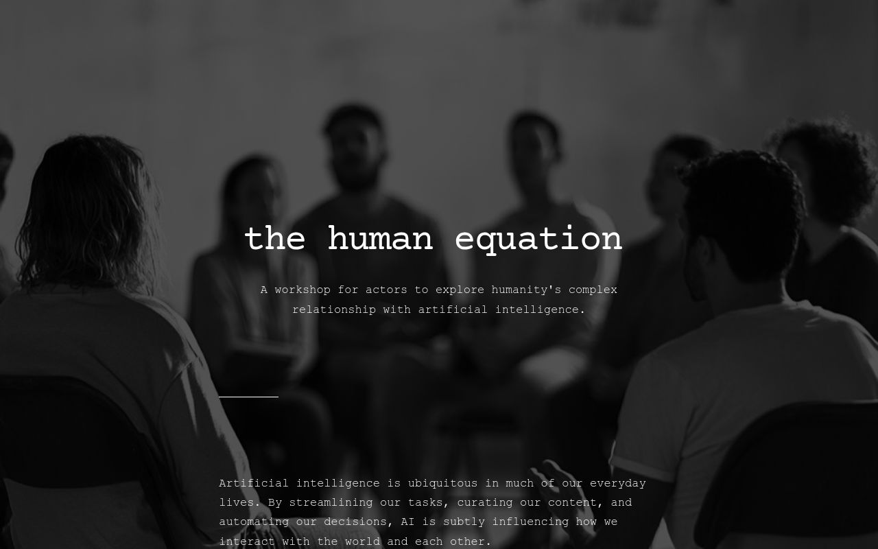 The Human Equation